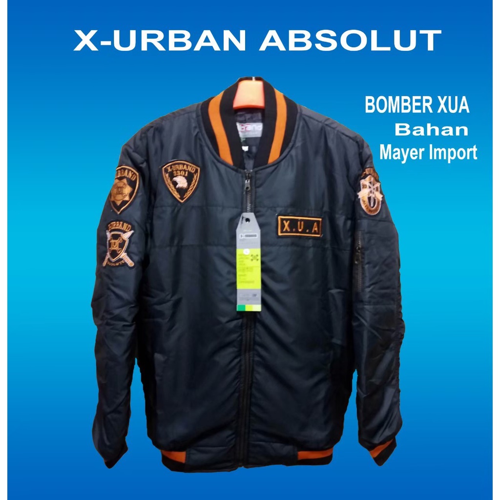 Jual JAKET BOMBER XUA - JAKET BOMBER PRIA - JAKET BOMBER X URBAN ...