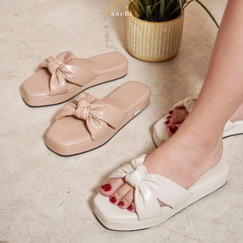 Jual MADEBY.SACHI Lolita Sandal Platform Flat Wanita Empuk Kekinian ...