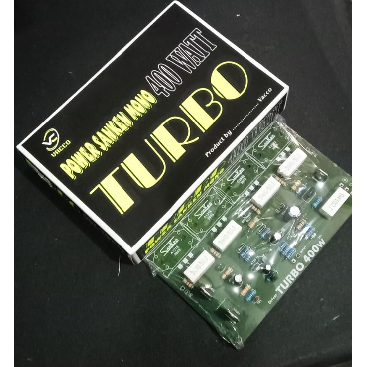 Jual Kit Driver Turbo Power Amplifier Mono 400W TURBO 400 Safari Modif ...
