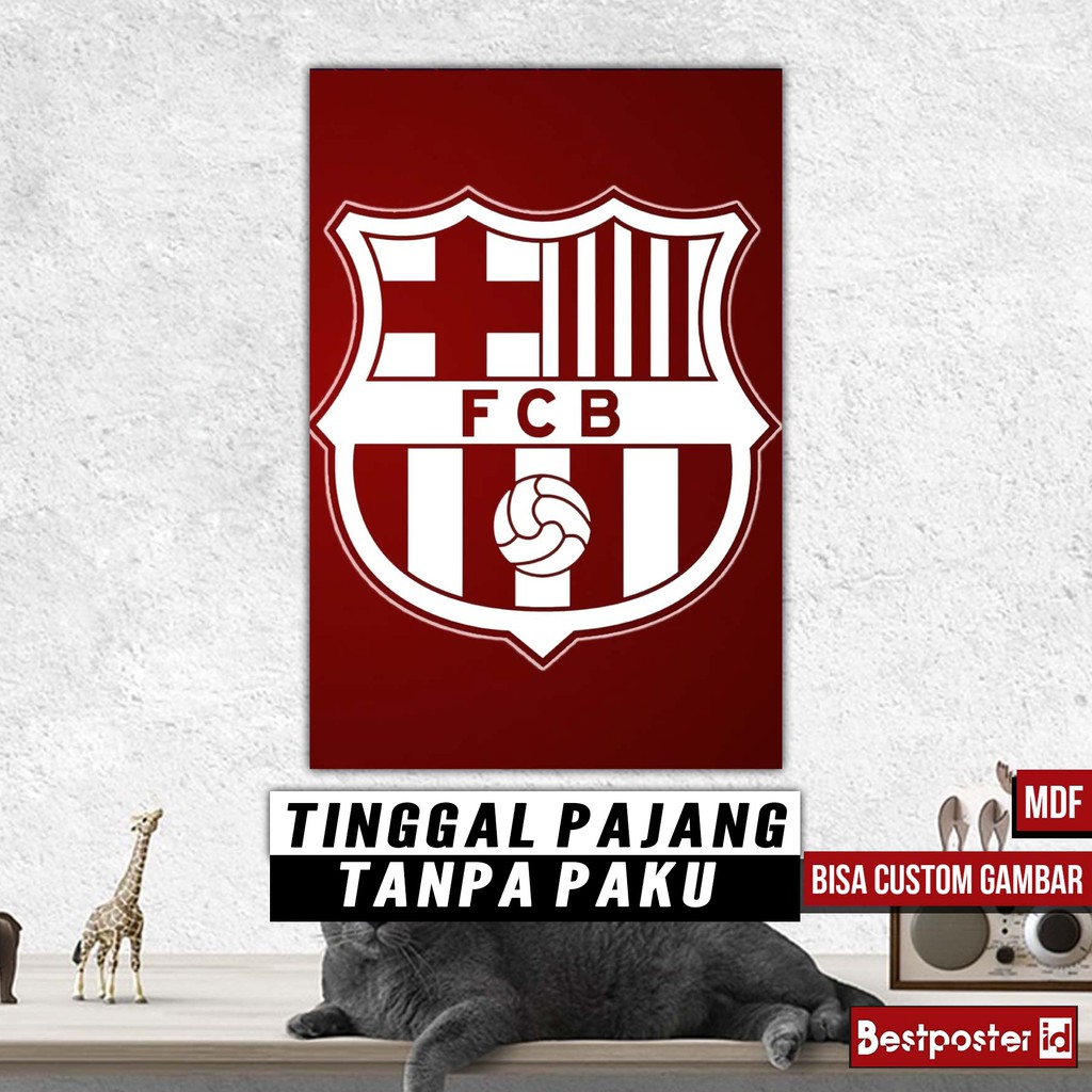 Jual Poster BARCELONA Frame Kayu BOLA MDF010131 | Shopee Indonesia