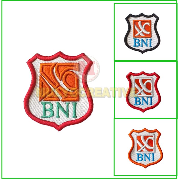 Jual Bordir Bank BNI Model Timbul Badge Patch Logo Satpam Bank BNI ...