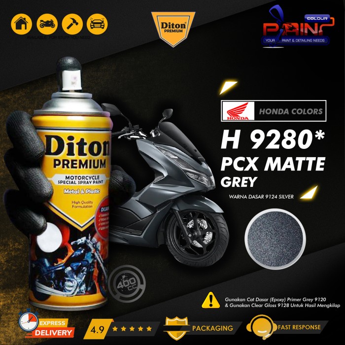 Jual Cat Semprot DITON PREMIUM - 9280* PCX Matte Grey | Shopee Indonesia