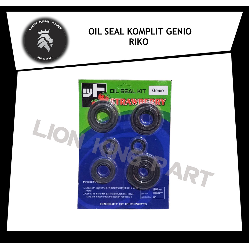 Jual OIL SEAL SIL KOMPLIT HONDA GENIO RIKO | Shopee Indonesia