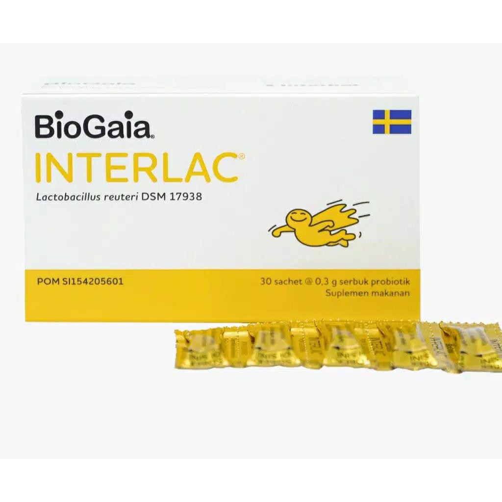 Jual Interlac Sachet Probiotic 1 BOX/suplemen pencernaan anak / anti ...