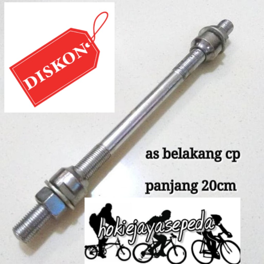 Jual As belakang Sepeda panjang untuk semua sepeda hitam dan chrome ...