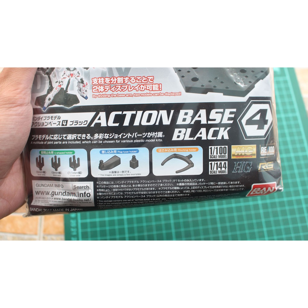 Jual Action Base 4 BLACK bandai | Shopee Indonesia