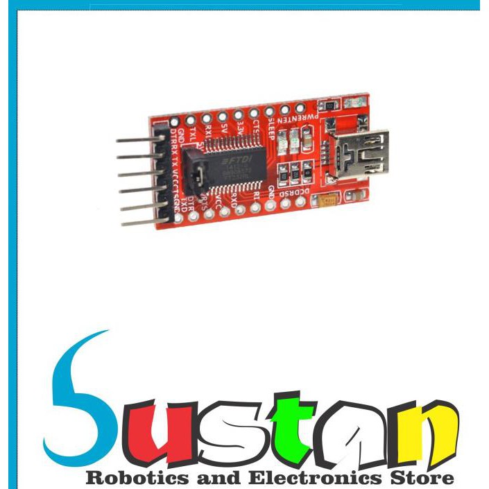 Jual Ft232Rl 3.3V 5V Ftdi Usb To Ttl Converter Adapter Module For ...