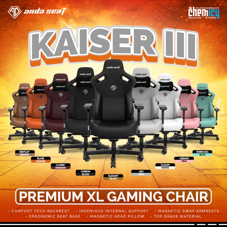 Jual AndaSeat Kaiser 3 XL Series Premium Kursi Gaming Chair | Shopee ...