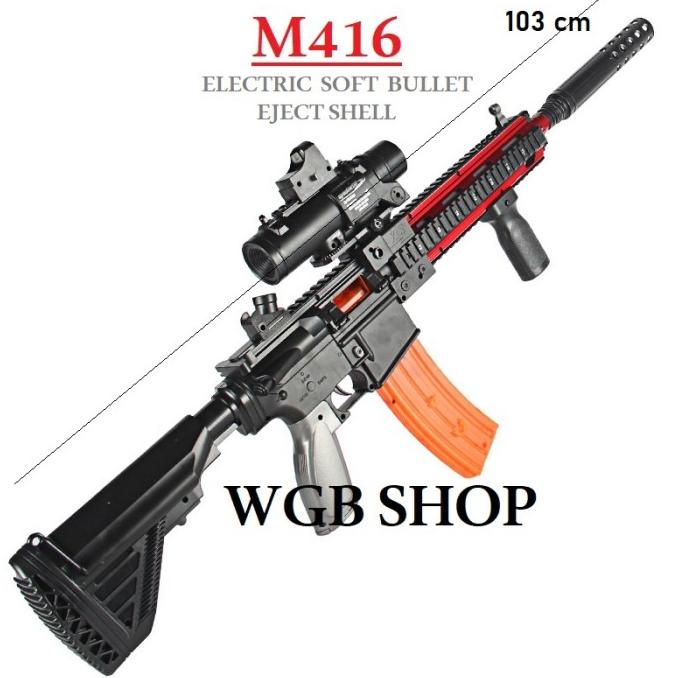 Jual Tembakan Mainan M416 Eject Shell Model Nerf Gun | Shopee Indonesia