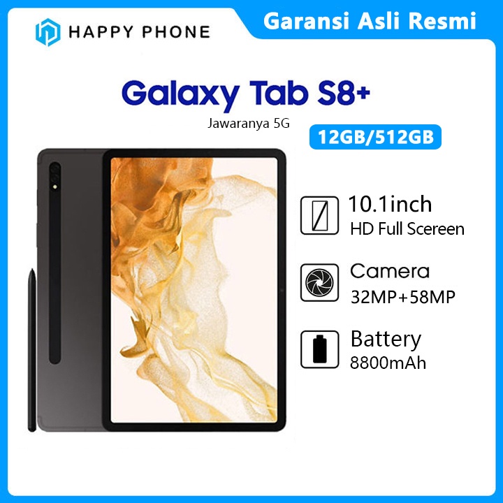 Jual Tablet PC Baru Galaxy Tab S8 S8+ 12GB + 512GB Tablet Android 10 ...