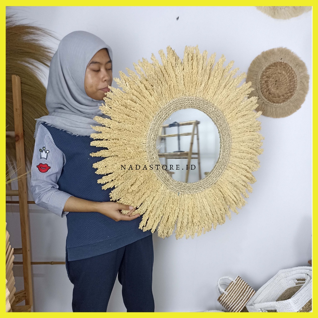 Jual Home Decor Cermin Bunga Cantel / Walldecor Rayung Cantel / Deco ...