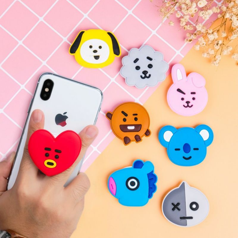 Jual Popsocket BTS BT21 KPOP Kartun / Phone holder 3D BT21 | Shopee ...