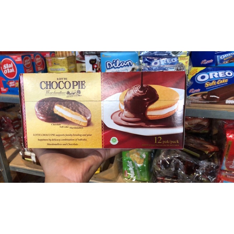 Jual Lotte Choco Pie (1 box isi 12 pcs) | Shopee Indonesia