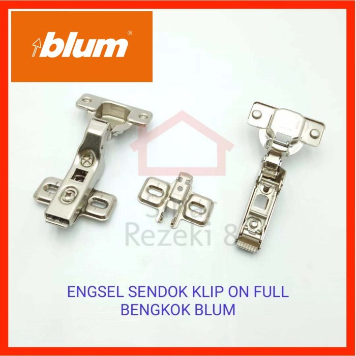 Jual Engsel Sendok BLUM Clip On / Pintu Lemari Lurus 1/2 Bengkok Full ...