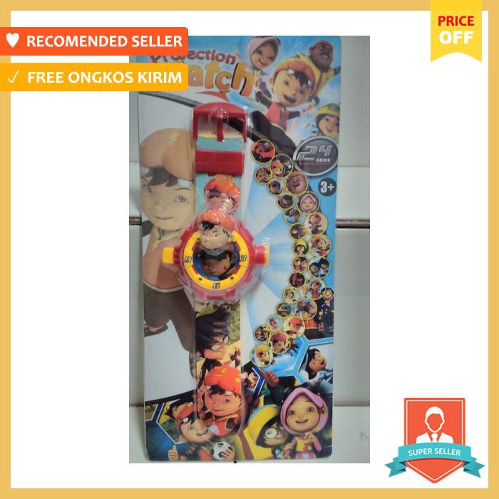 Jual Jam Tangan Proyeksi Boboi Boy / Jam Tangan Proyektor Karakter ...