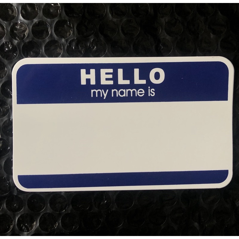 Jual HELLO VINYL STICKER pack 5pcs / stiker hello 5 lembar / hello my ...