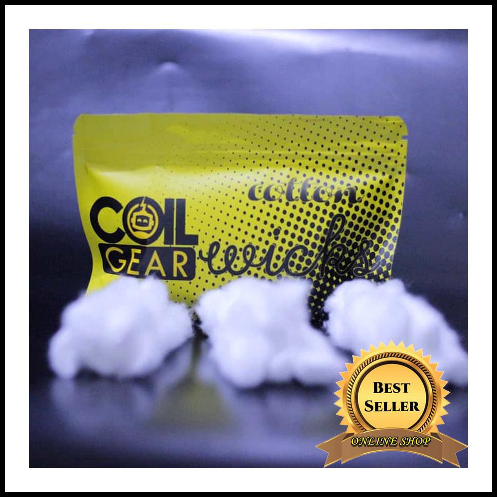 Jual AUTHENTIC COIL GEAR COTTON WICKS PREMIUM SERIES V2 LOKAL VAPE ...