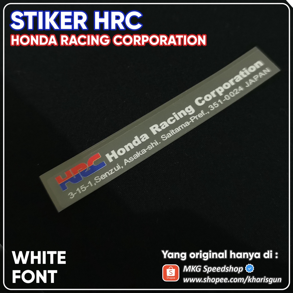 Jual STIKER HRC CORPORATION RACING | Shopee Indonesia