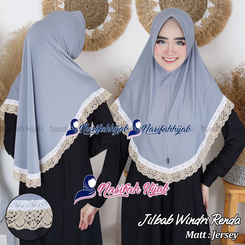 Jual Nasifah Hijab - WINDRI Jilbab Renda /Hijab Renda instan Matt ...