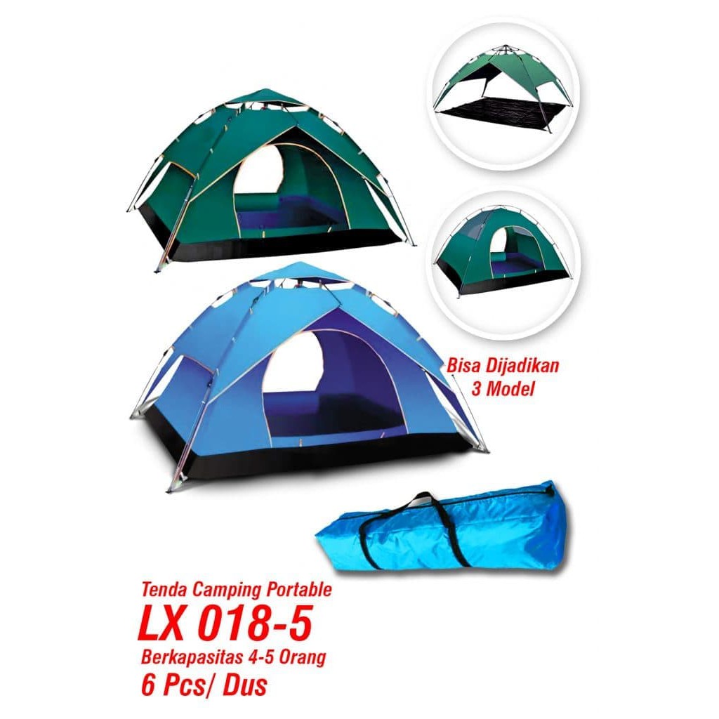 Jual AKS-313 Tenda Camping Besar Pantai Gunung Hutan Anti Angin Air 4-5 ...