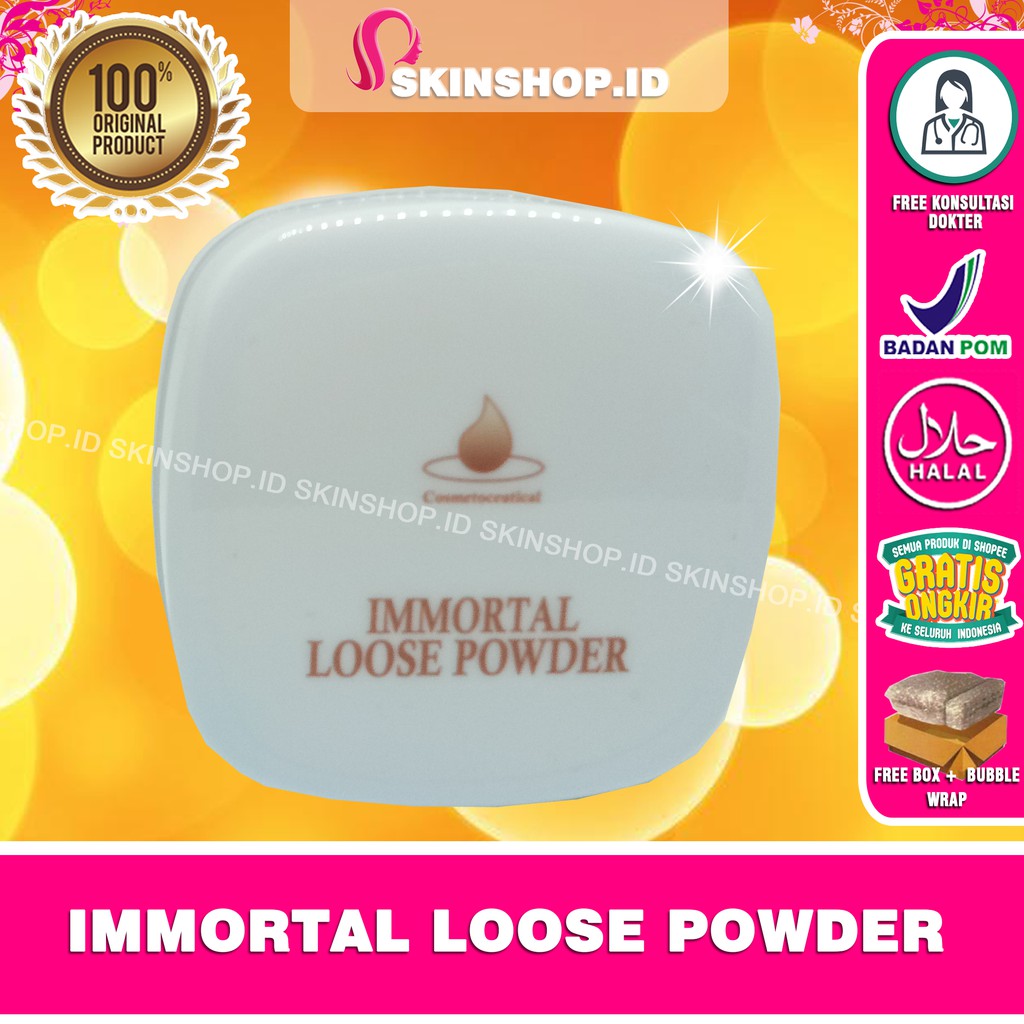 Jual Immortal Loose Powder Natural 20gr Original / Bedak Tabur BPOM ...