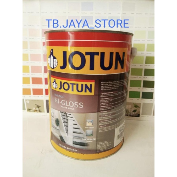 Jual CAT JOTUN KAYU & BESI ESSENCE HI GLOSS 5L TEA FLOWER 2104 / CAT ...