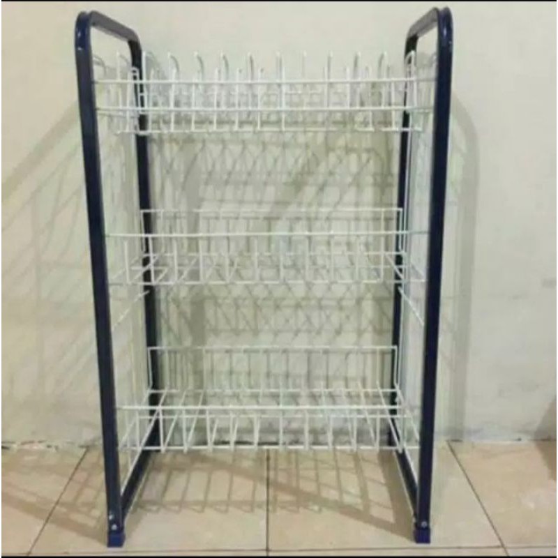 Jual Rak piring meja aluminium/stainles rata , minimalis susun 3 ...