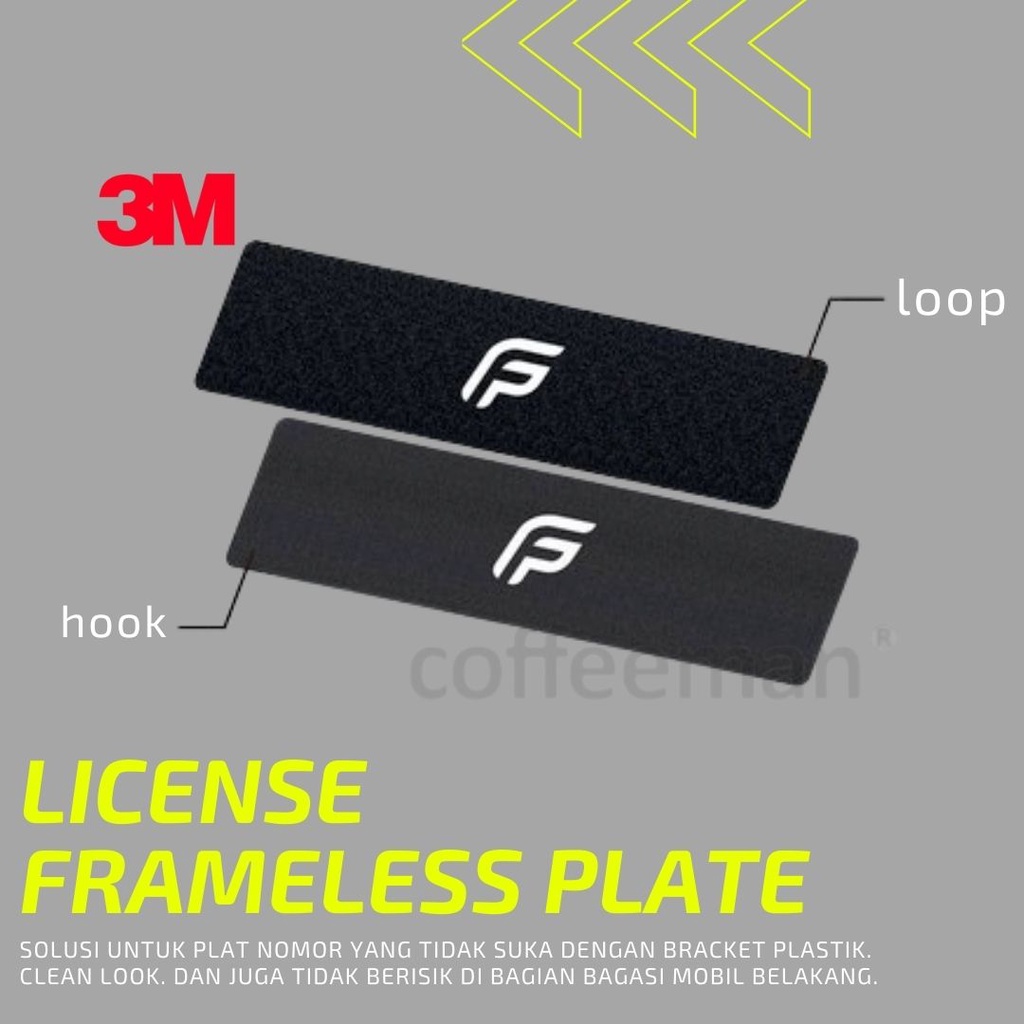 Jual FRAMELESSPLATE Frameless Plate Dudukan Plate Plat Nomor Mobil satu ...