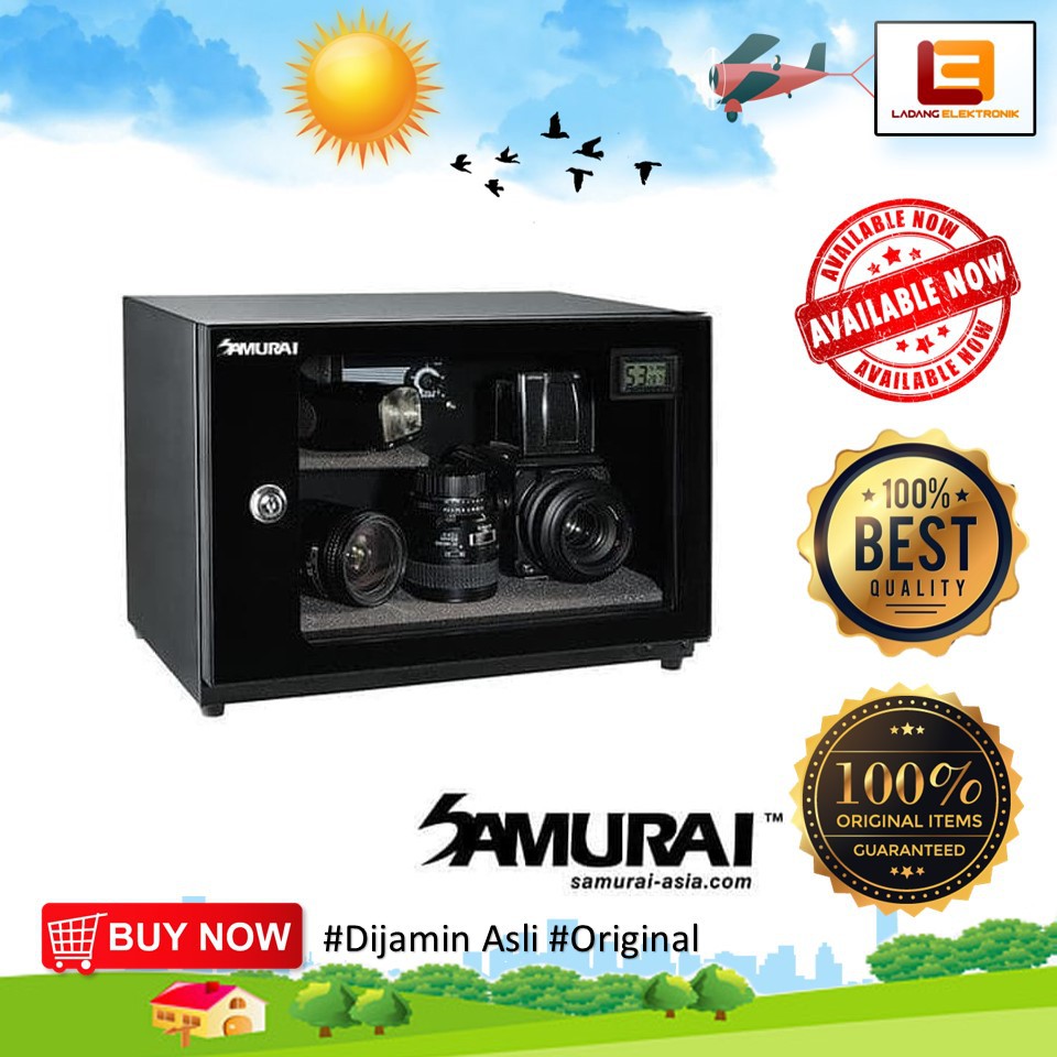 Jual Dry Cabinet Samurai GP3 25L Dry Box Metal Besi 25 Liter Digital ...
