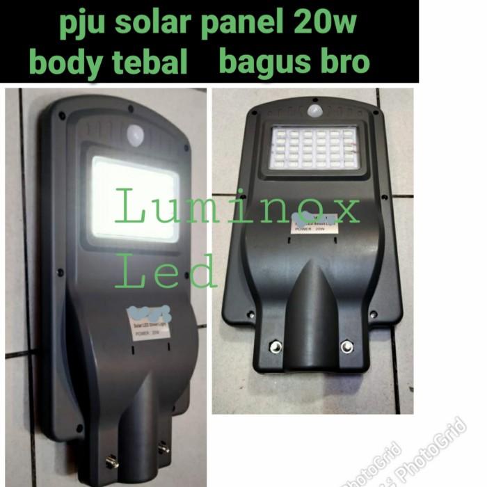 Jual lampu jalan led solar panel 20 watt 20w 20 w 20watt pju solar cell ...