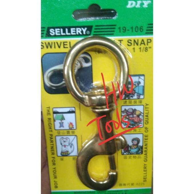 Jual Swivel Eye Bolt Snap Hook 1.1/8" 315Kg Sellery | Shopee Indonesia