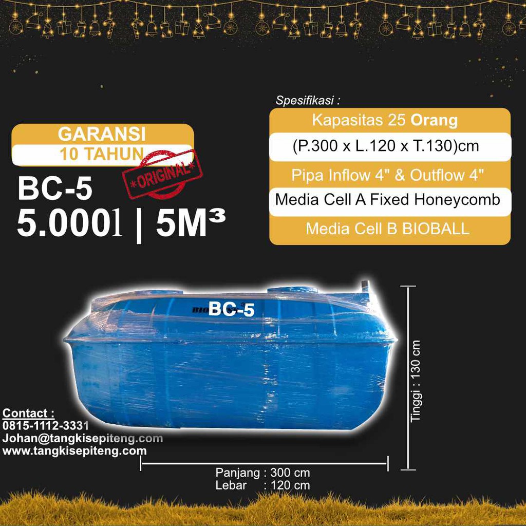 Jual Septic Tank BIOFILTER IPAL 5000 Liter / 5m3 | Shopee Indonesia