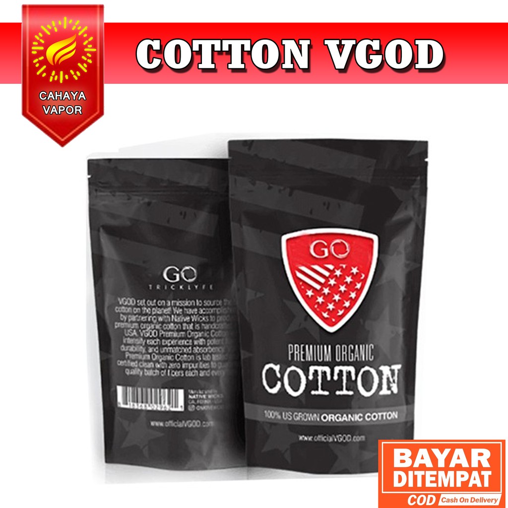 Jual Kapas VGOD Premium Organic Cotton | Kapas Vape | Shopee Indonesia