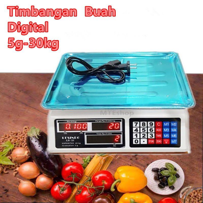 Jual Timbangan buah/Laundry/kertas DLL Timbangan digital 30/40kg ...
