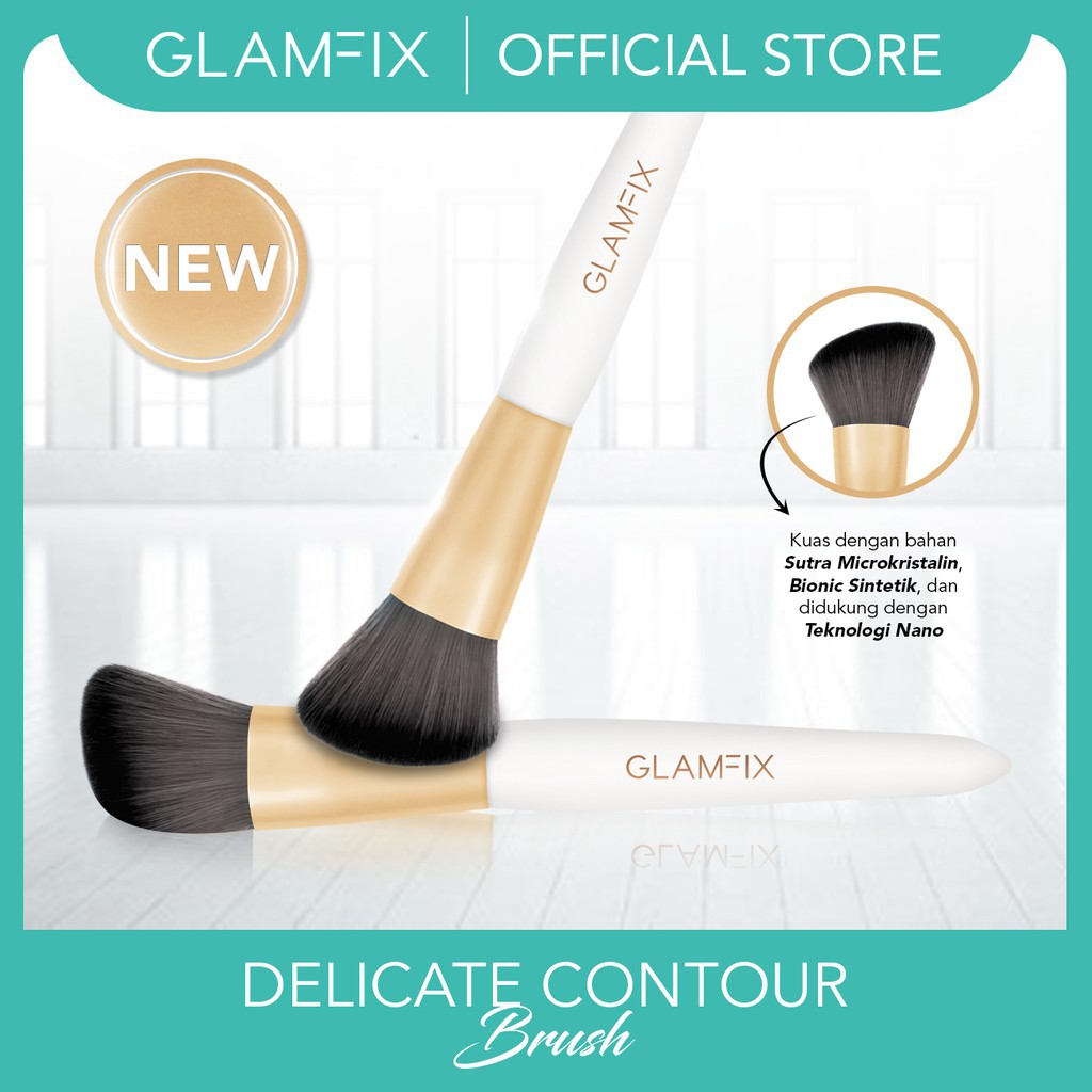 Jual GLAMFIX DELICATE CONTOUR BRUSH | Shopee Indonesia