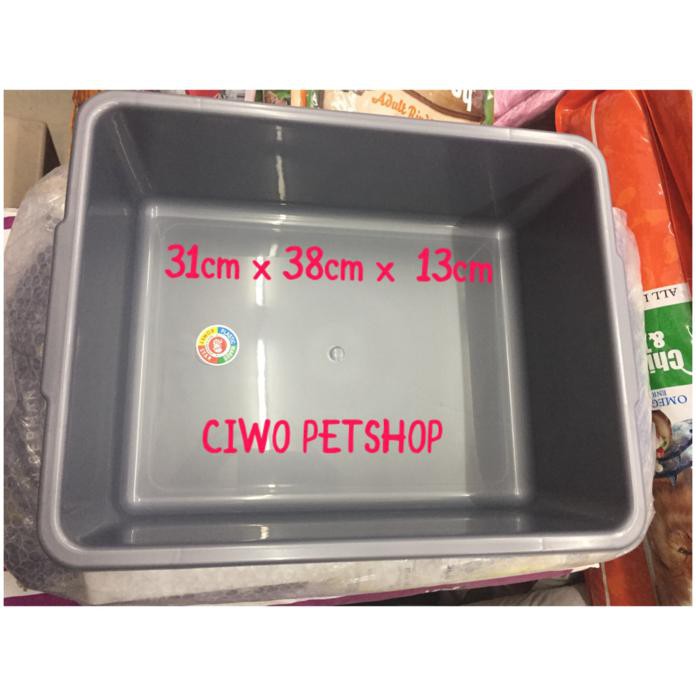 Jual Bak Pasir Kucing / Cat Litter Box / Bak Segi Empat | Shopee Indonesia