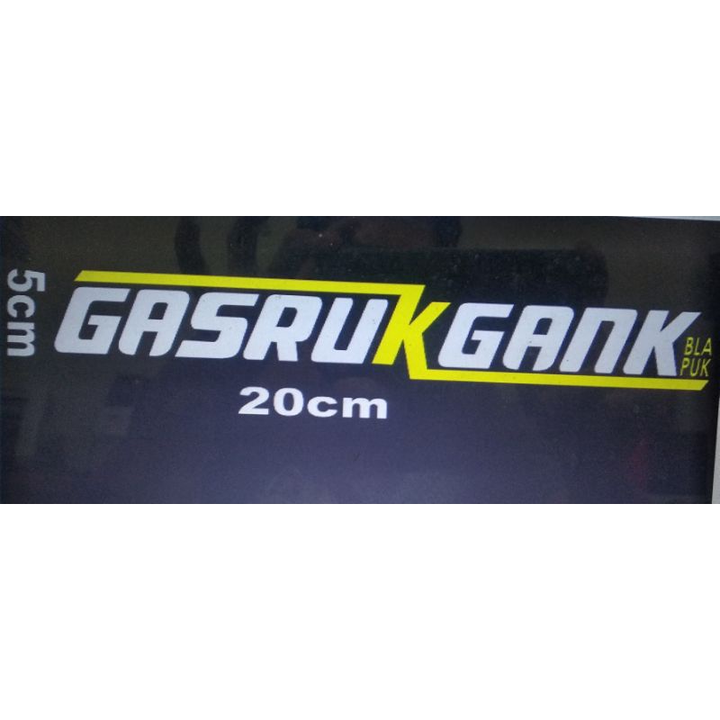 Jual stiker cutting gasruk gank | Shopee Indonesia