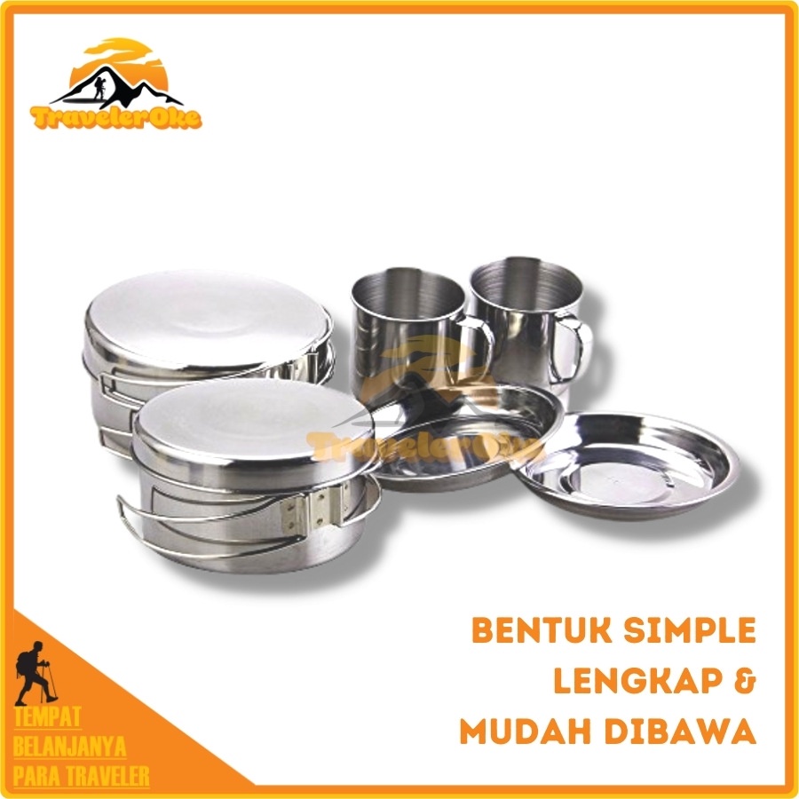 Jual Cooking Set Nesting Camewill 8 Set Alat Masak Camping Outdoor ...