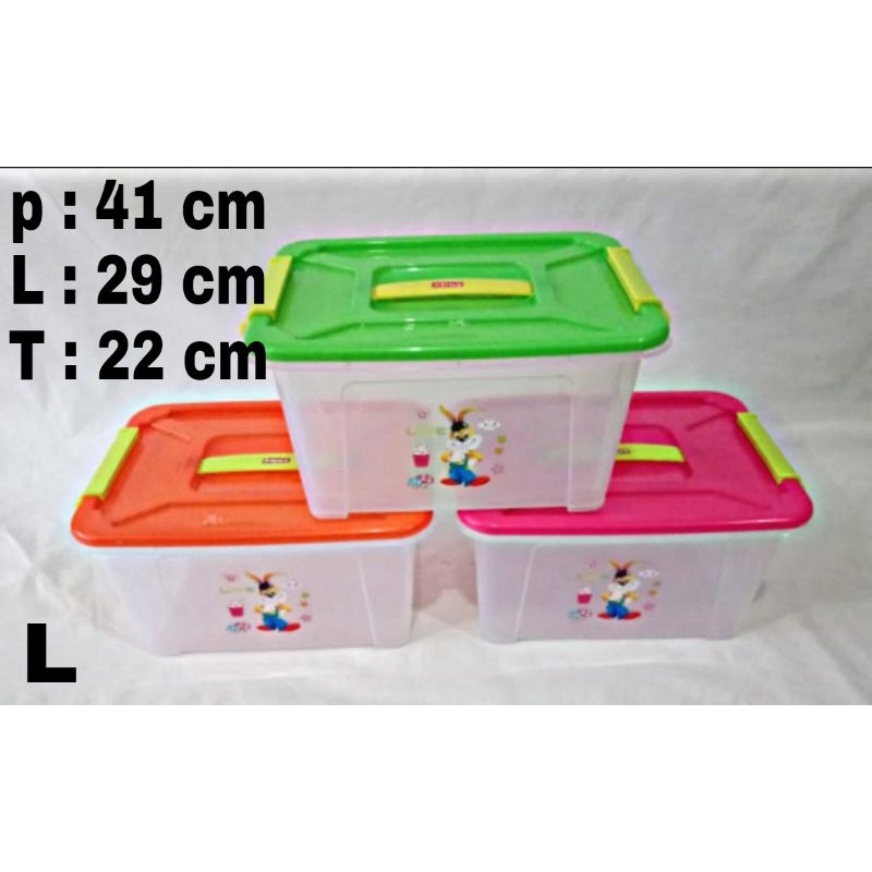 Jual CONTAINER BOX PLASTIK BENING TRANSPARAN ROCKY PACIFIK L | Shopee ...