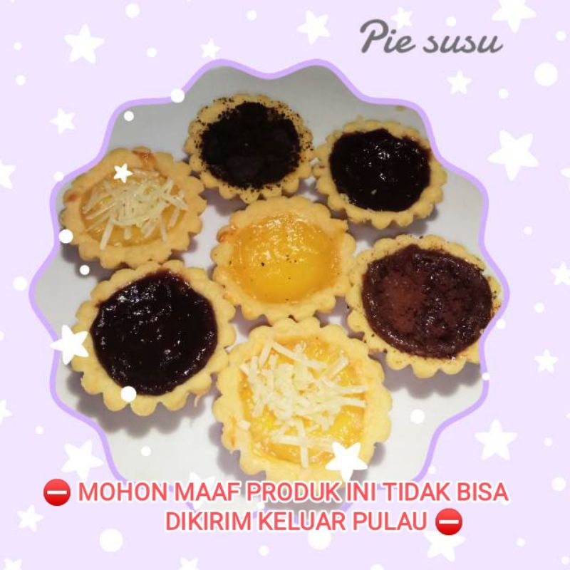 Jual PIE KECIL MINI Pie susu (Harga per 10 pcs) diameter 4 cm, cemilan ...