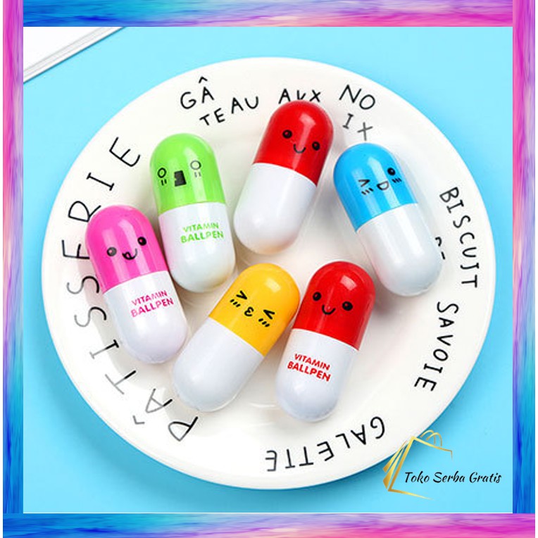 Jual Serba Gratis - S494 Pulpen Emoticon PILL OBAT / Emo Medicine ...
