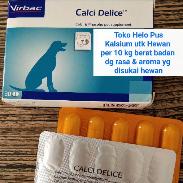 Jual Virbac Calci Delice Calcium Dog Suplemen Kalsium Anjing | Shopee ...