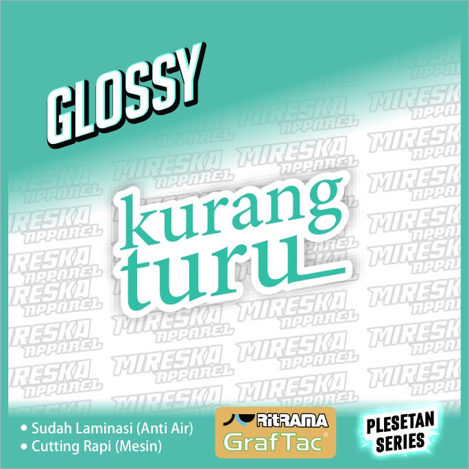 Jual Terbaru!! Stiker Viral Glossy Terlaris Aesthetic PLESETAN Series ...