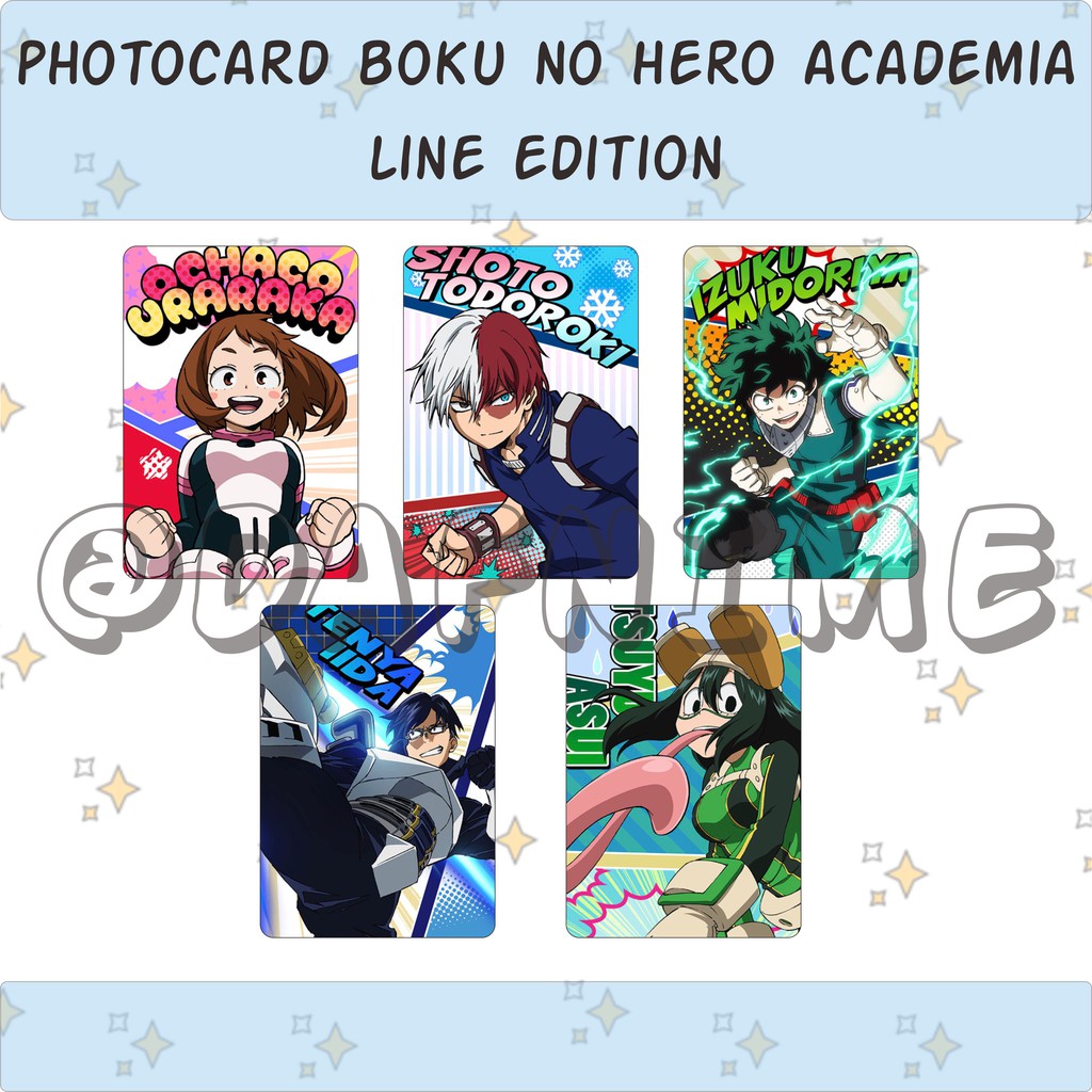 Jual PHOTOCARD BOKU NO HERO ACADEMIA LINE EDITION ANIME BNHA ...