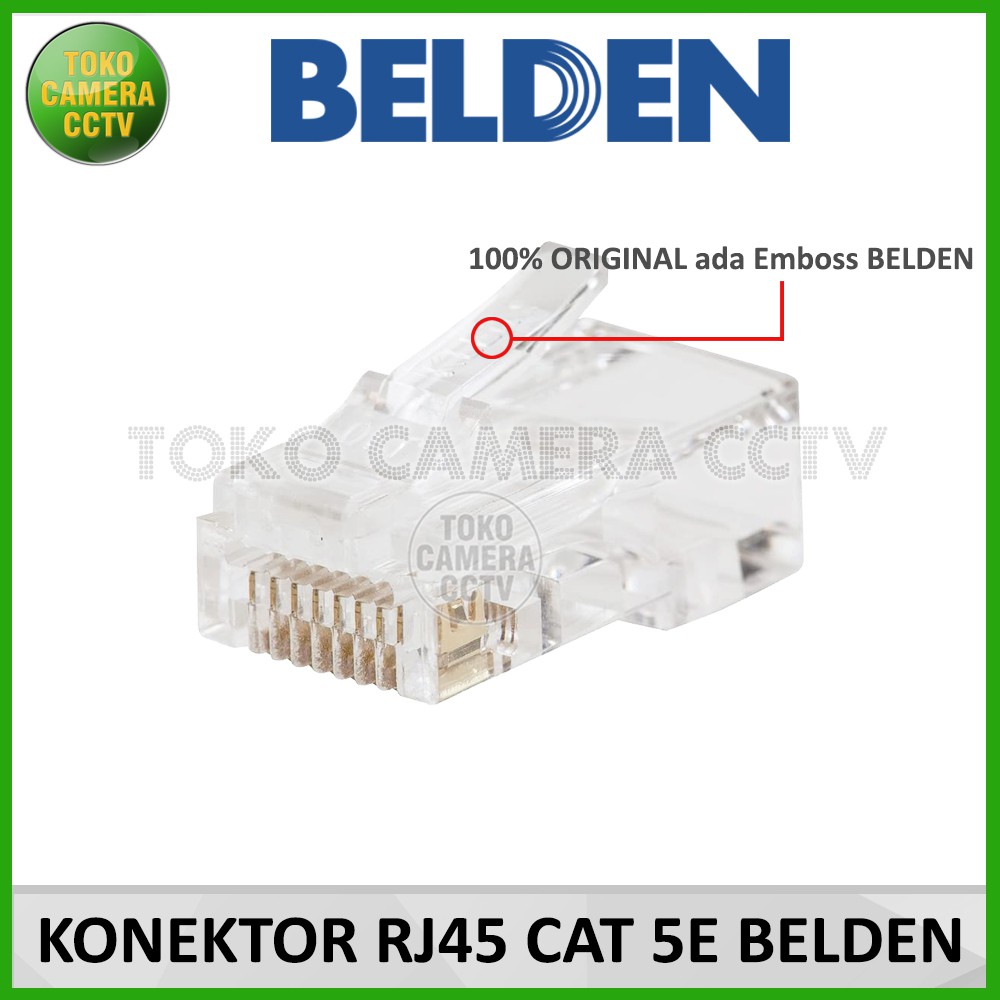 Jual RJ45 BELDEN CAT 5E KONEKTOR UTP LAN BELDEN CAT5E ECER SATUAN ...