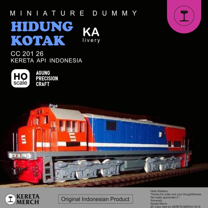 Jual Miniatur Kereta Api Indonesia Lokomotif Diecast Dummy CC 201 26 ...