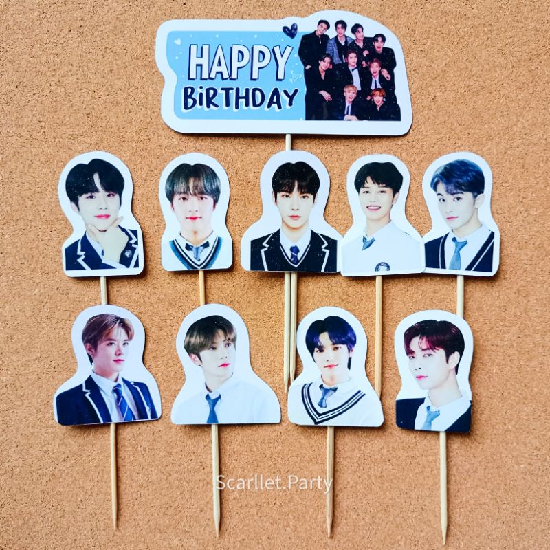 Jual TOPPER CAKE NCT 127 HAPPY BIRTHDAY ULTAH DEKORASI KUE TART HIASAN ...