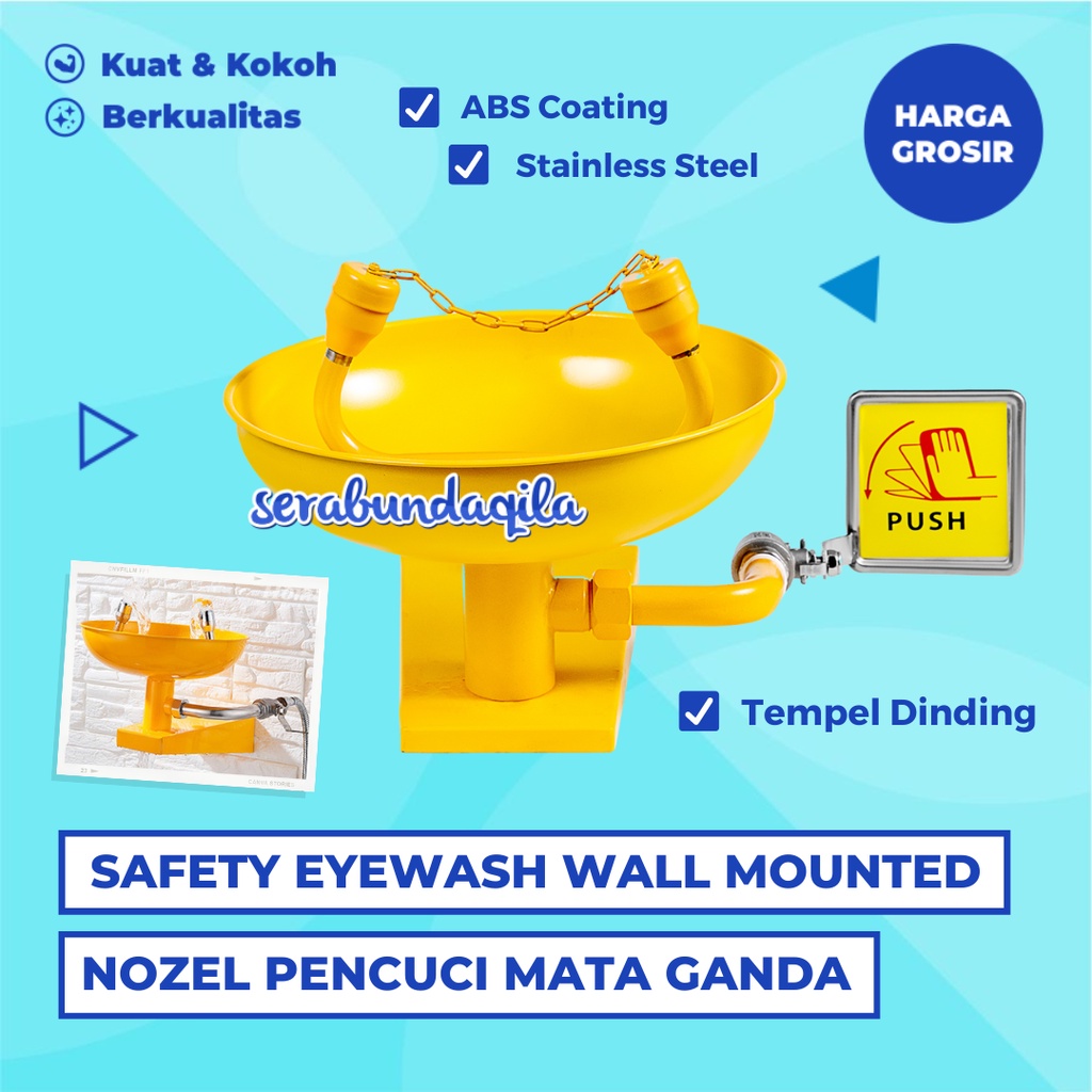 Jual Emergency Eyewash Wall Mounted ABS, Tempat Darurat Pencuci Mata ...