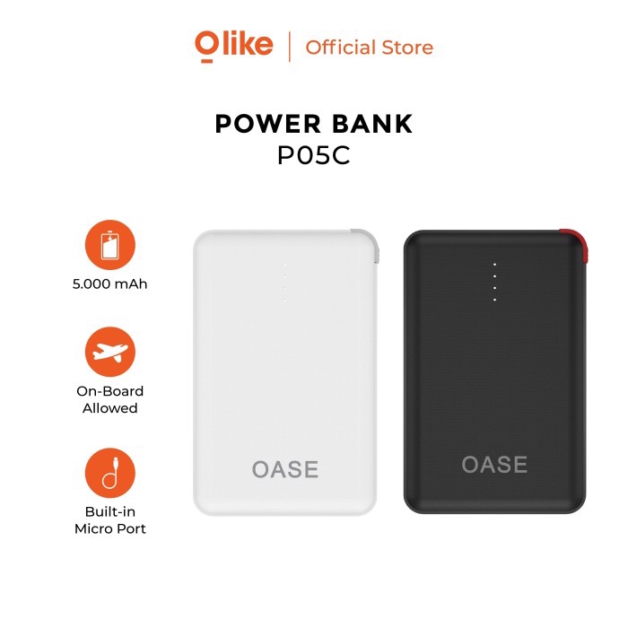 Jual OASE POWERBANK ORIGINAL 5000MAH GARANSI RESMI 1 TAHUN P05C ...