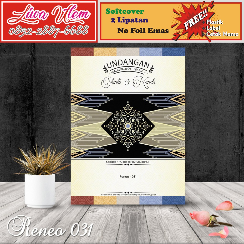 Jual Undangan Unik Motif Lurik Toraja Batak Padang | Shopee Indonesia